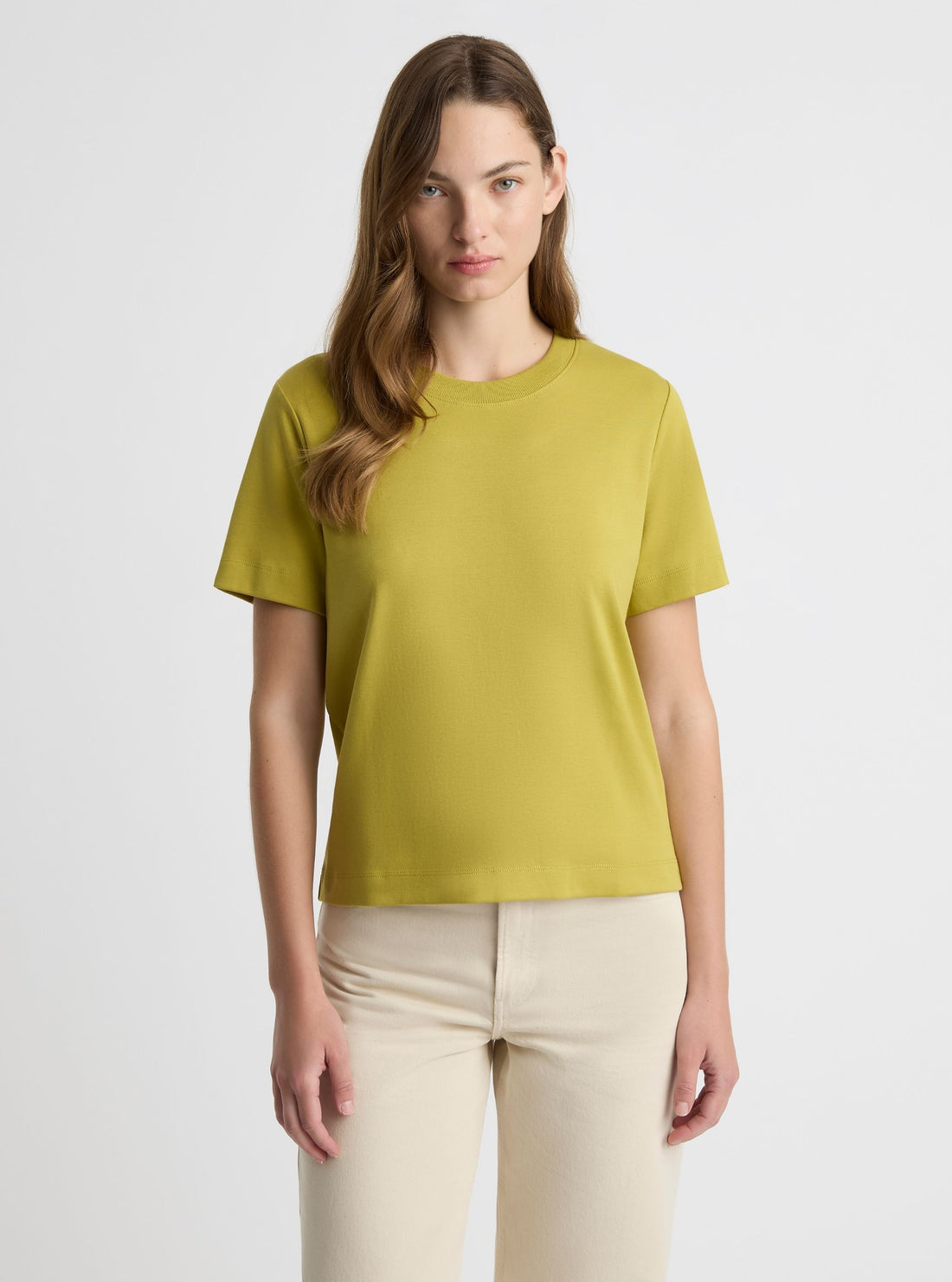 Women's Box-Cut Tee | Crew Neck | Supima® Cotton – PRESICS